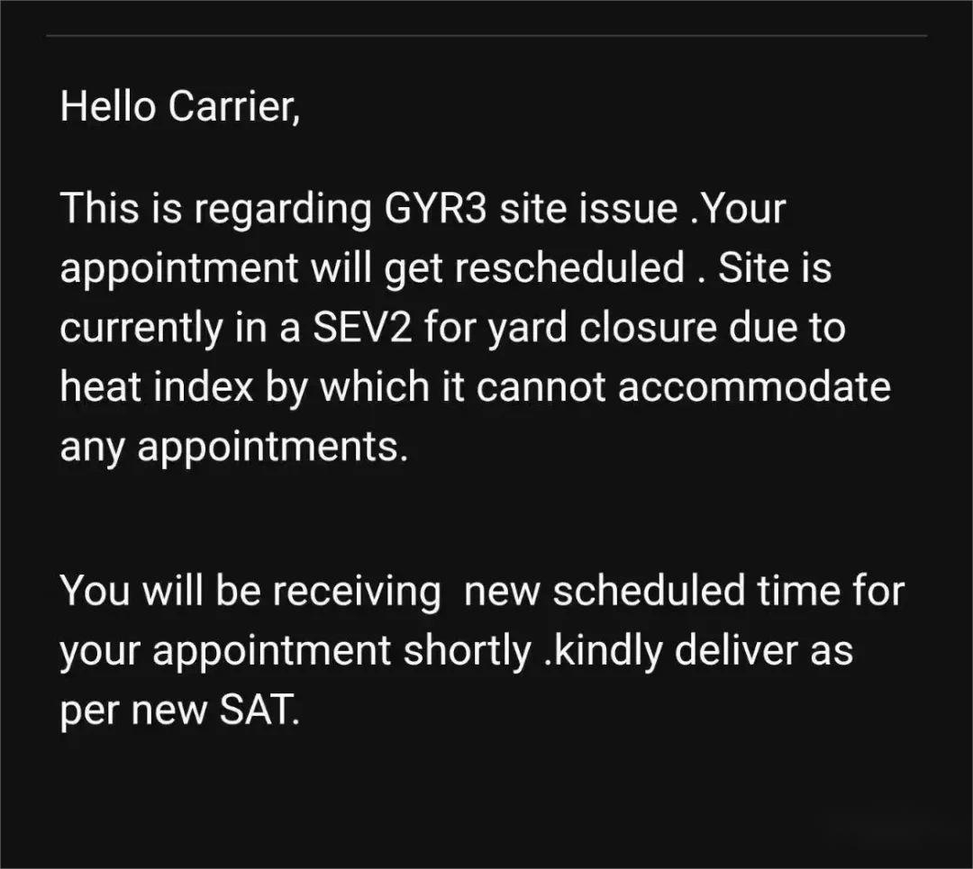Amazon最新资讯 | 亚马逊GYR3仓库因天气炎热暂时歇业 - 仓盛海外仓
